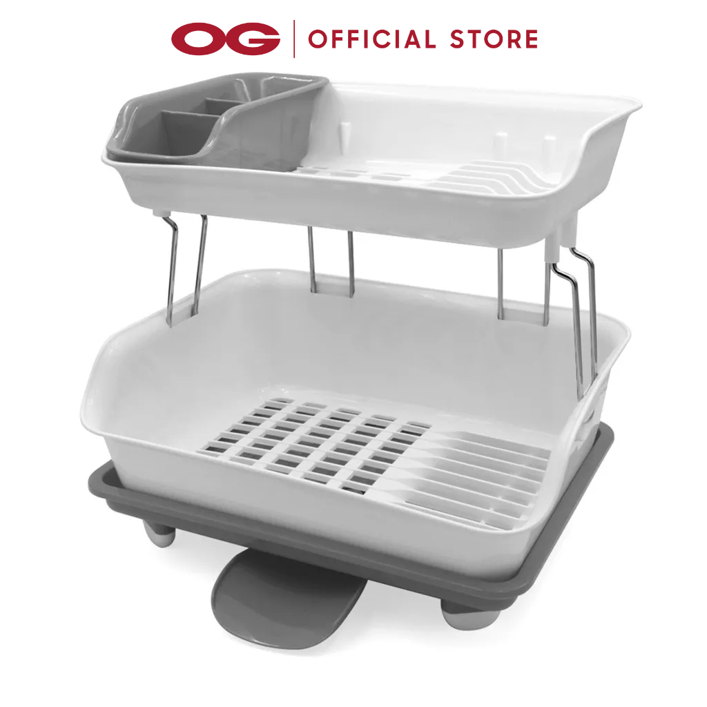 Smart Living Dish Drainer Rack - Dark Grey (2358-6480B-2480-D-GREY) | Shopee Singapore