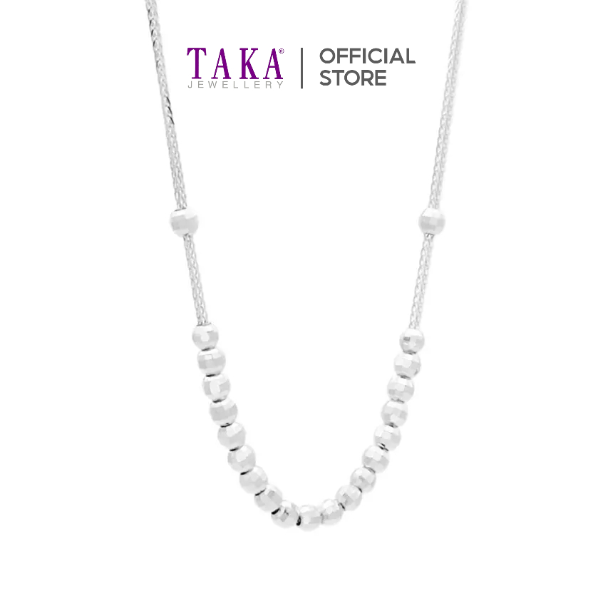 TAKA Jewellery Dolce 18K Gold Necklace Gold Balls | Shopee Singapore