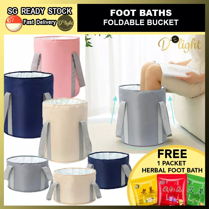 Foldable Foot Bath Water Bucket Folding Foot Spa Basin Barrel ...
