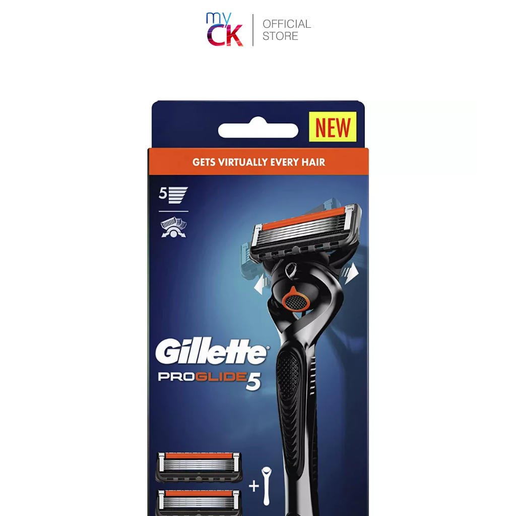 Gillette Fusion 5 Proglide Shaving Razor (1 Razor Handle + 2 Blade ...