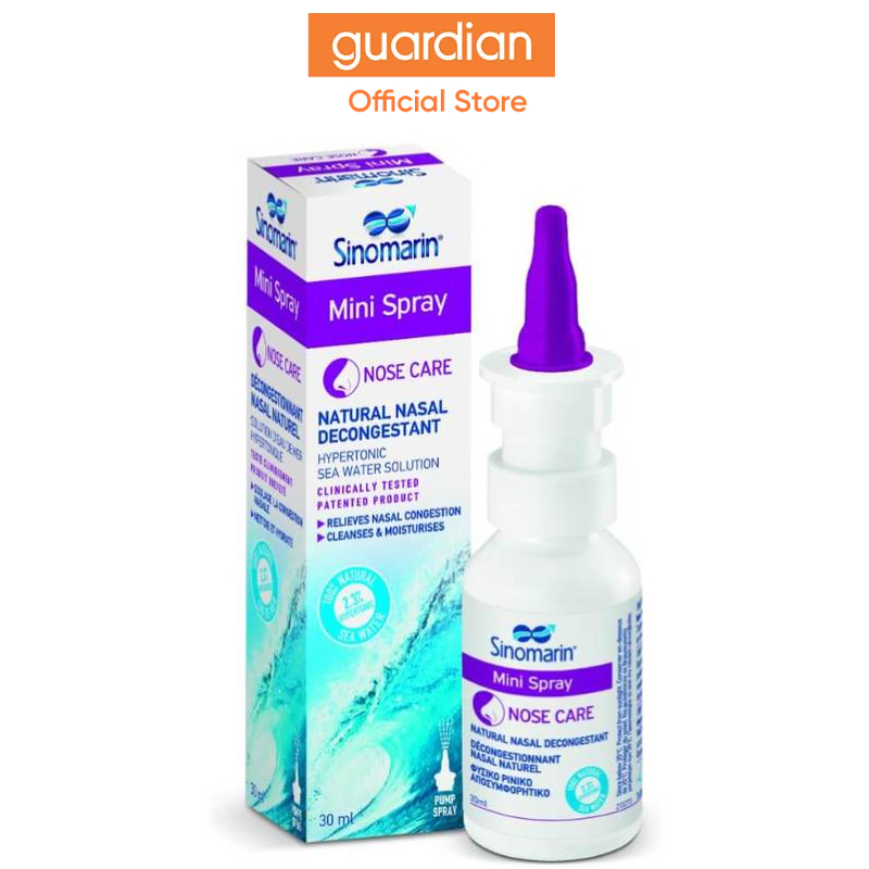 Sinomarin Natural Nasal Decongestant Mini Spray 30Ml | Shopee Singapore