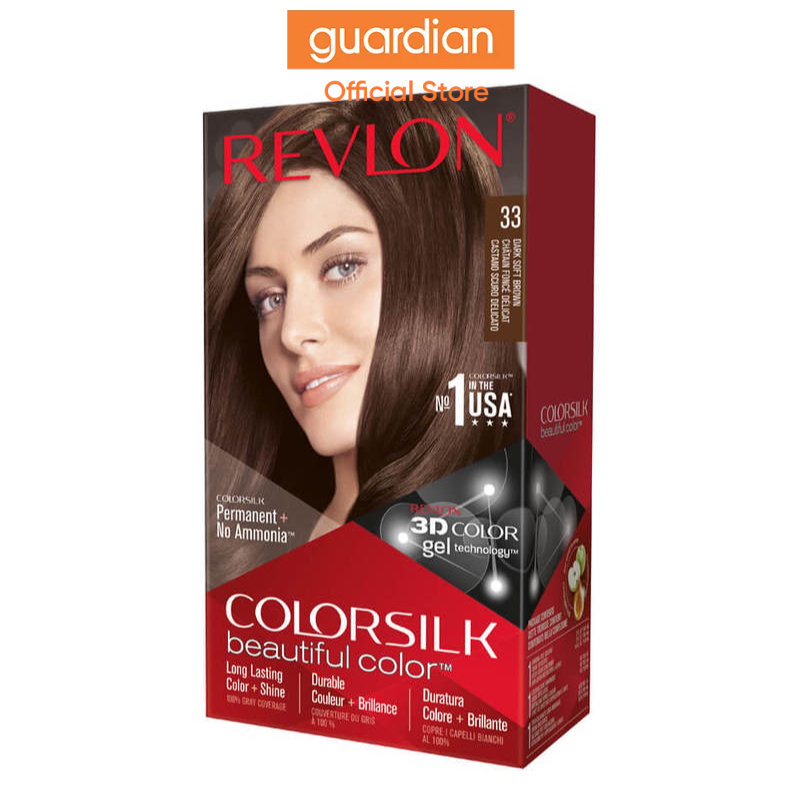 Revlon Colorsilk Hair Colour 33 Dark Soft Brown | Shopee Singapore