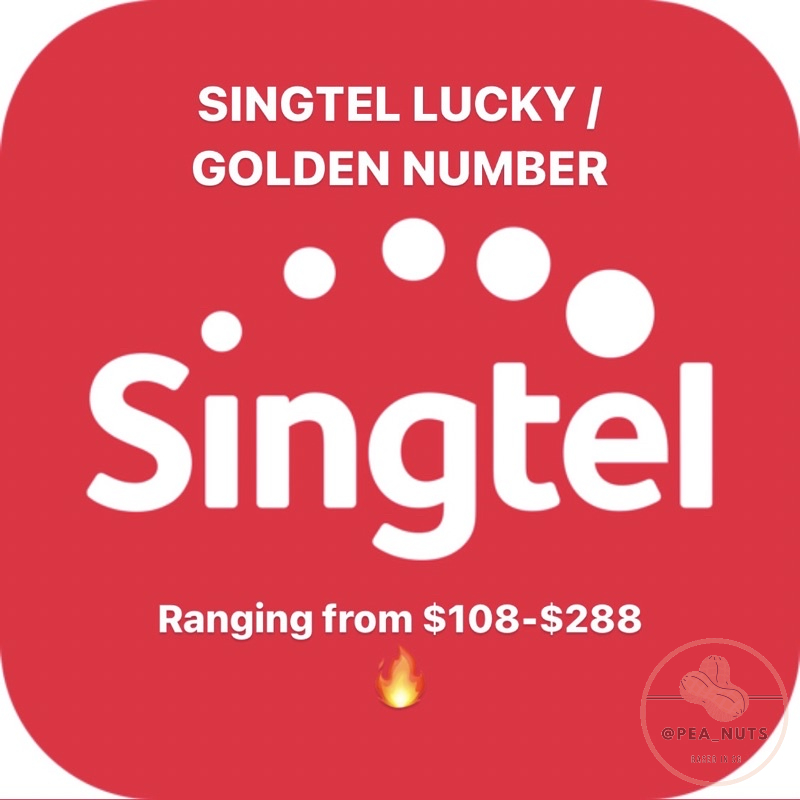 [READY STOCK] VIP Lucky Golden Numbers For Singtel Prepaid Sim Card ...