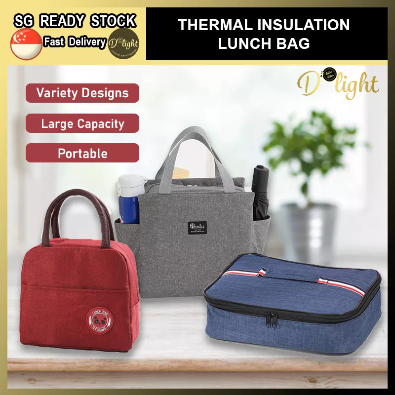 Dlight Portable Insulated Thermal Cooler Lunch Box Bag Insulation Tote ...