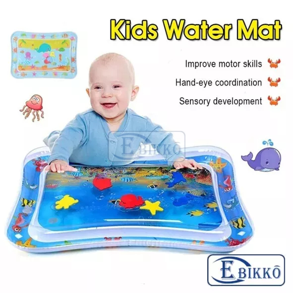 Baby infant Water Play Mat Tummy Time Cushion Inflatable Cushion Patted ...