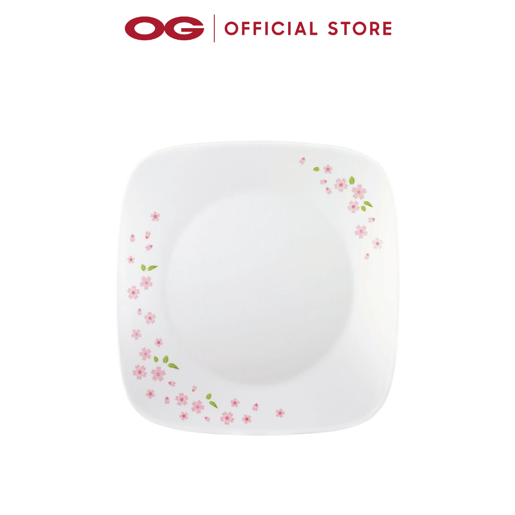 Corelle Square Round Dinner Plate - Sakura (2213-SR) | Shopee Singapore