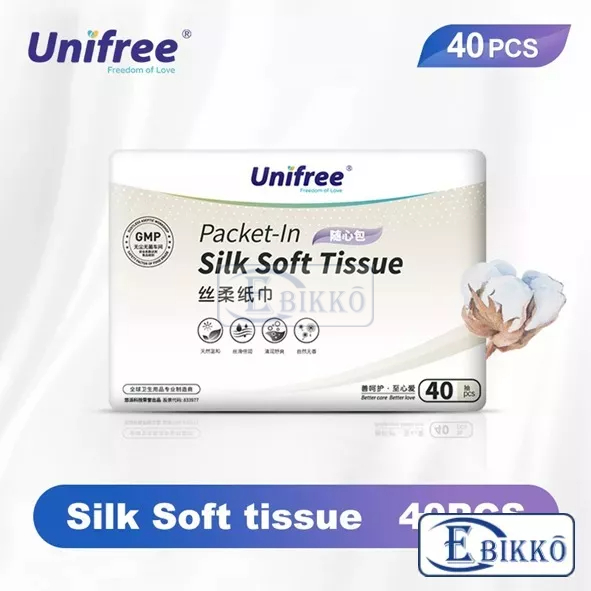 Unifree Lotion Paper Tissue Silky Soft Facial for Sensitive Skin 40pcs ...
