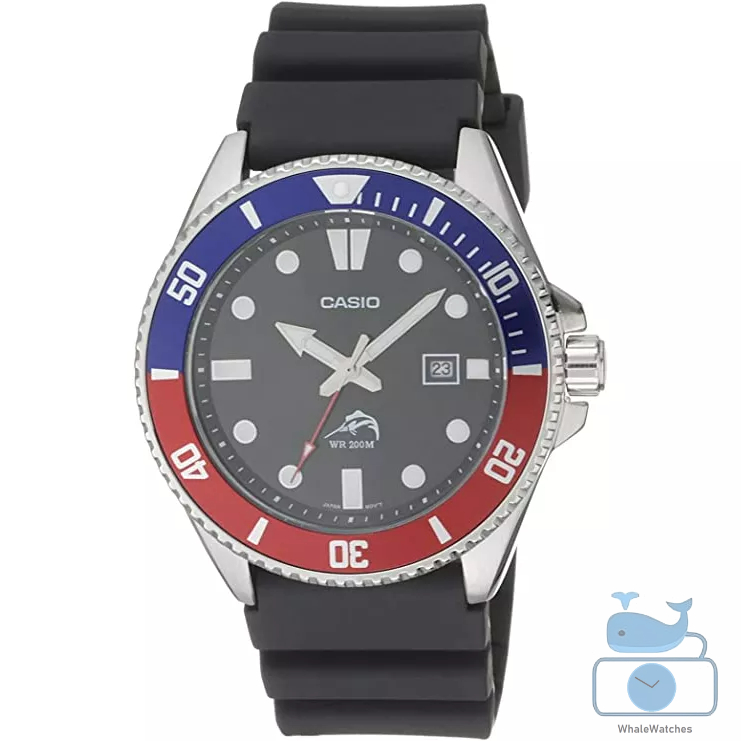 Casio Duro Marlin MDV-106B-1A2VCF Men's Dive Watch (Pepsi) | Shopee ...