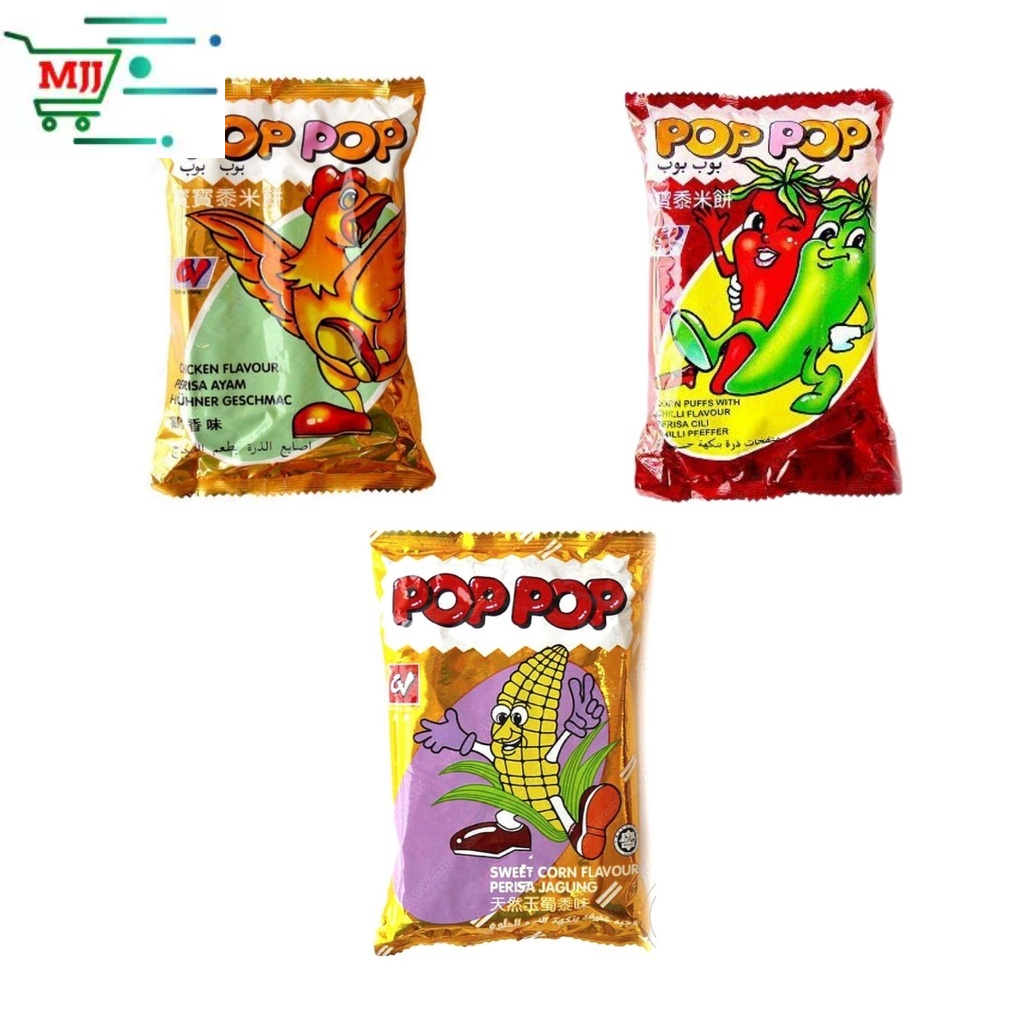 Pop Pop Snacks (30pkts) - Chili / Chicken / Corn | Shopee Singapore