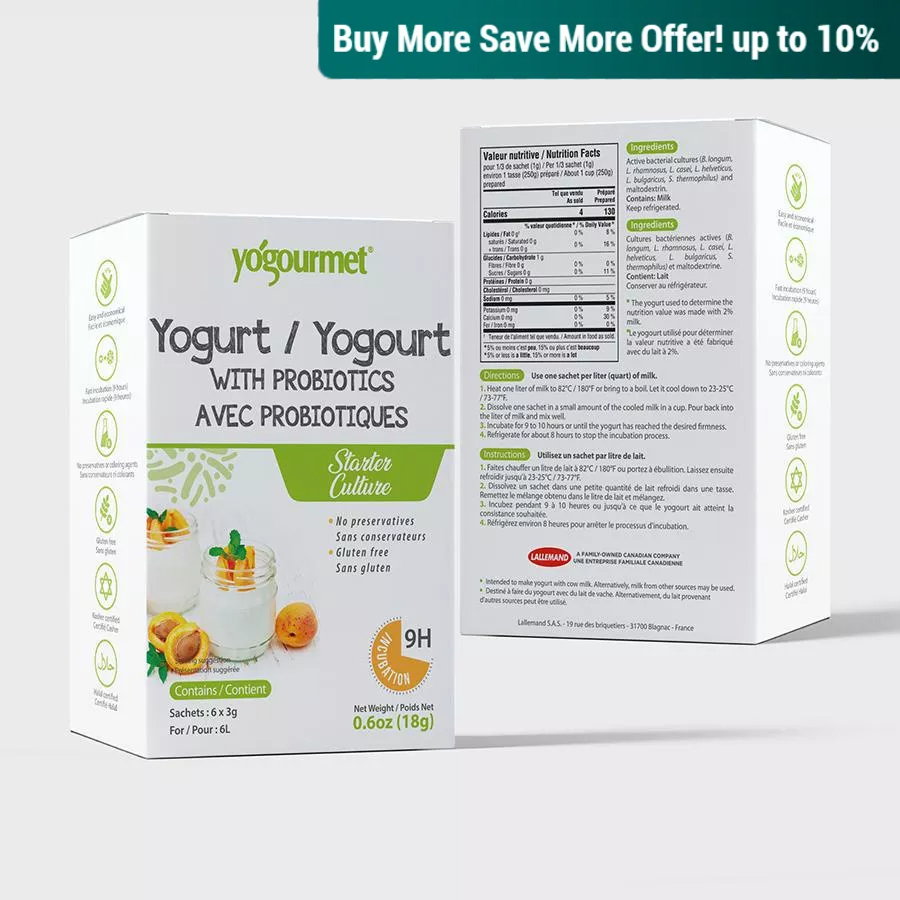 Yogourmet Yogurt Starter With Probiotics 3g (1Box/6Packs) (EXP10/24 ...
