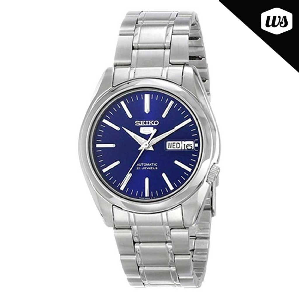 [Watchspree] Seiko Men's 5 Automatic Silver Stainless Steel Band Watch ...