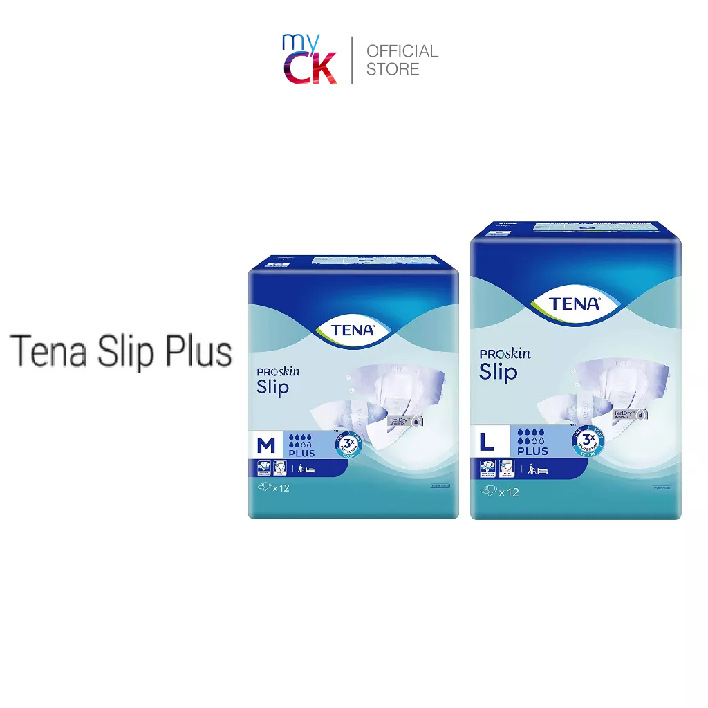 (Bundle of 8) TENA Slip Plus Adult Diaper (M12's/L12's) | Shopee Singapore