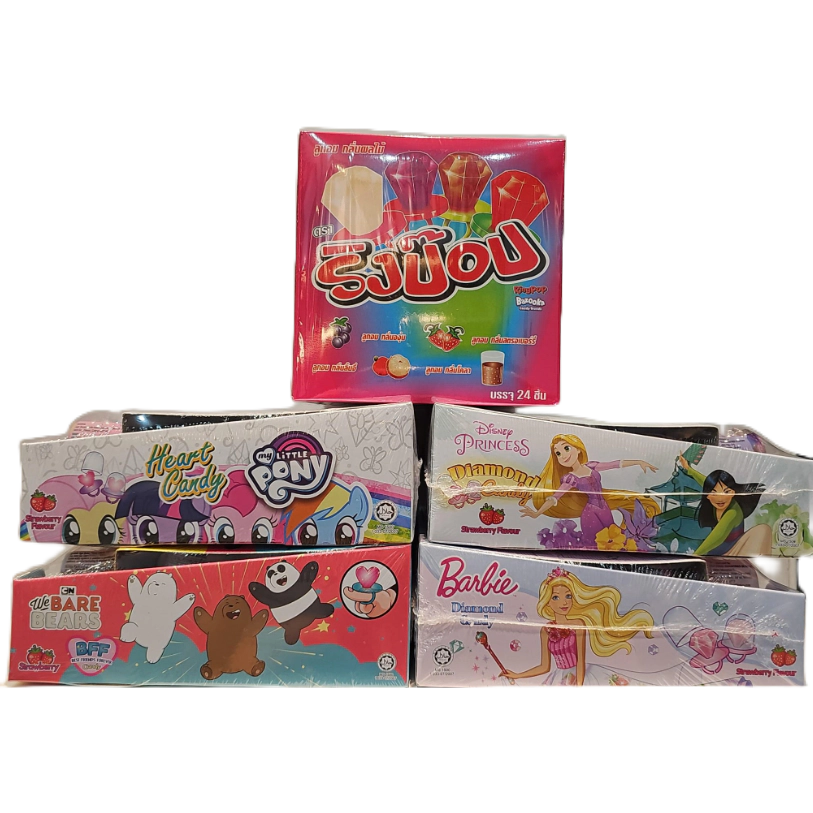 Ring Pops Candy - Barbie/Princess/LittlePonnyHeart/BBF/DinseyTsumTsum ...