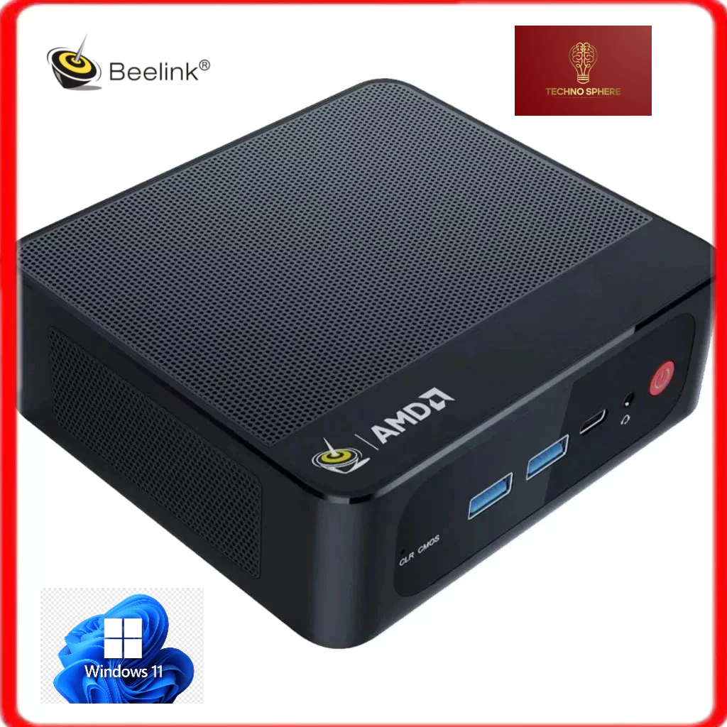 Beelink SER5 Pro Mini PC, AMD Ryzen 7 5850U (8C/16T,Up to 4.3GHz) DDR4 ...