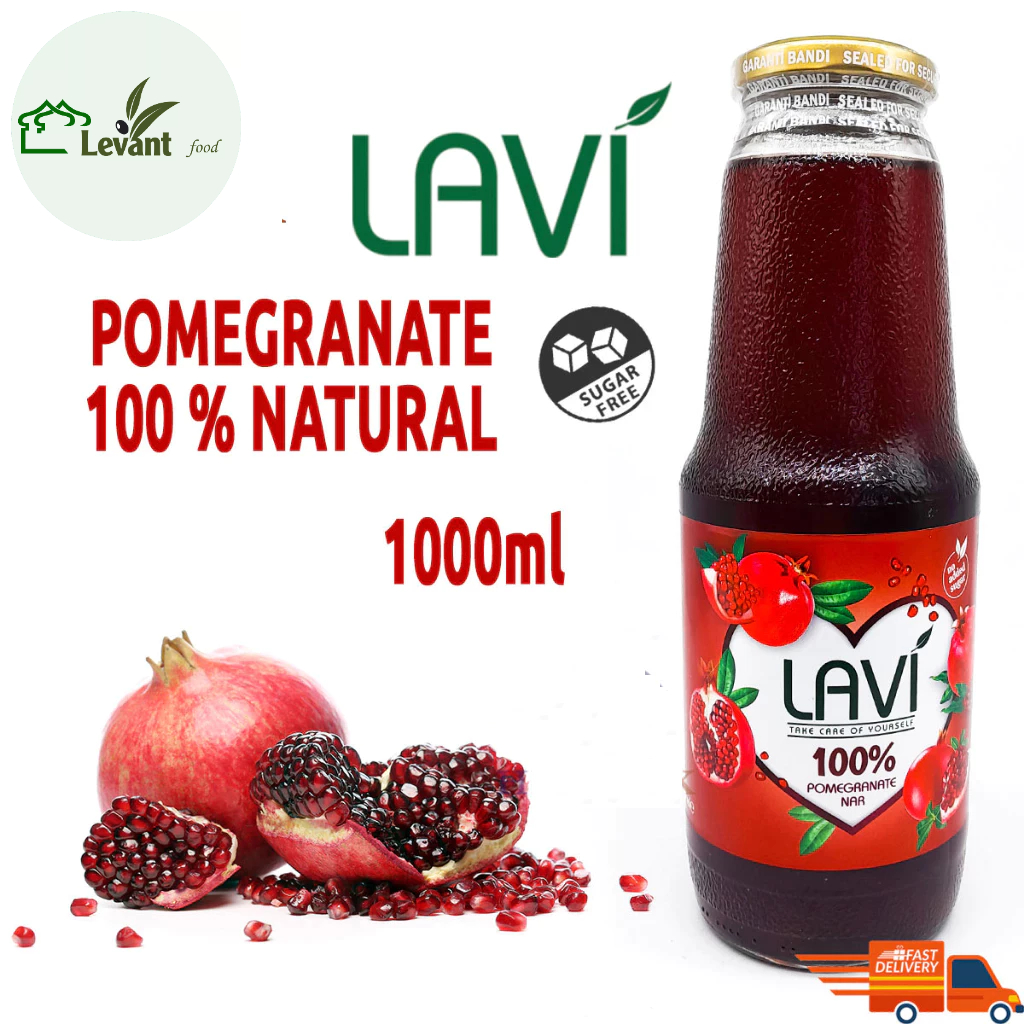 [Lavi] 100% Pomegranate Juice 100% Natural Juice 1Litre (No Added Sugar ...