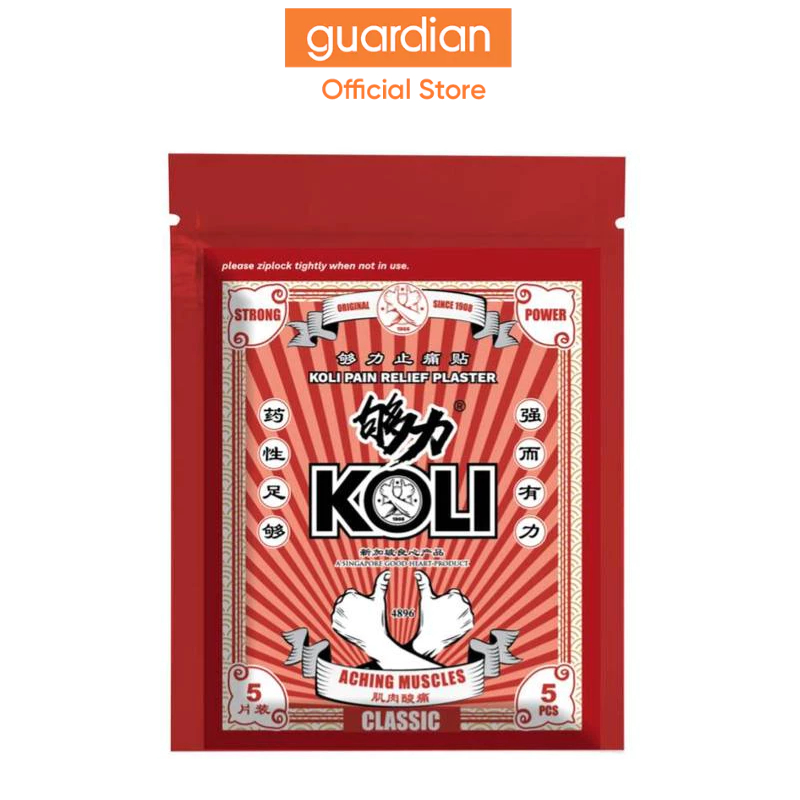 Koli Classic Medicated Herbs Pain Relief Plaster for Aching Muscles 5s ...