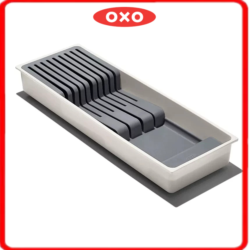 OXO Good Grips Kitchen Drawer, Compact Knife Organizer, White | Shopee ...