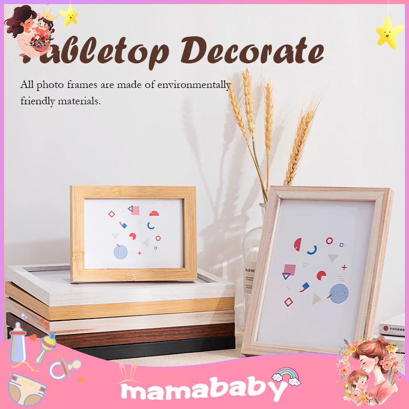 【SG】 Simple Wooden Photo Frame Table Decorations Picture Frame 6R A4 ...