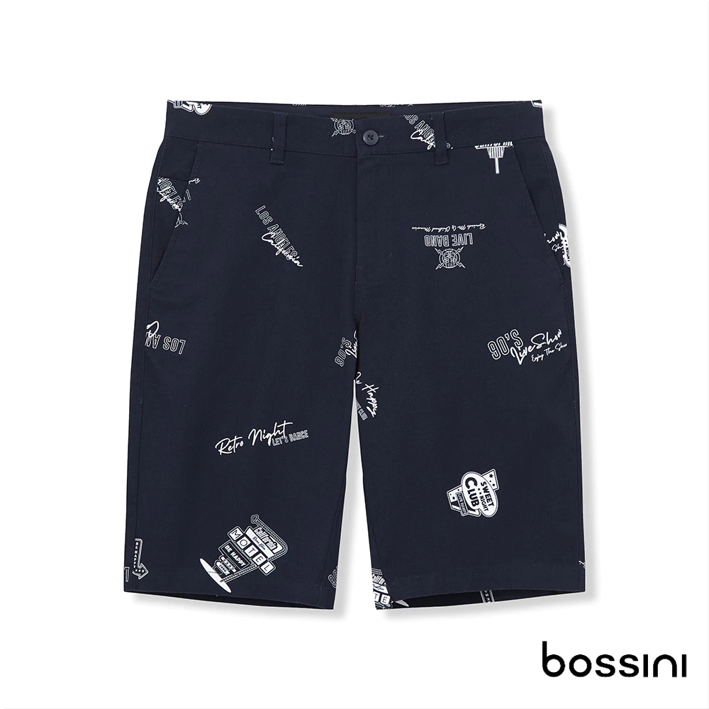 bossini Men's AOP Twill Shorts - Retro Night | Shopee Singapore