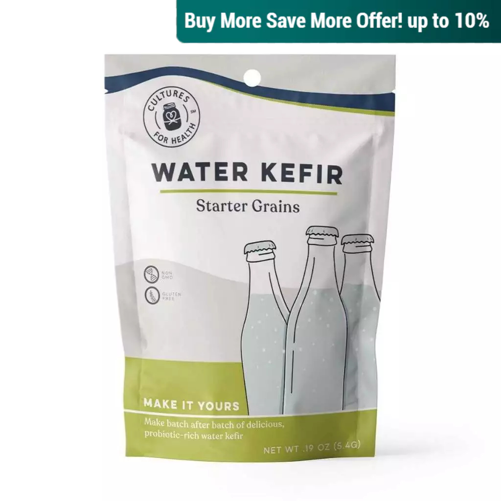 Cultures For Health, Real Kefir, Water Kefir Grains, 1 Packet, 5.4g ...