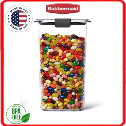 Rubbermaid Brilliance Airtight Food Storage Container, BPA-Free Plastic ...