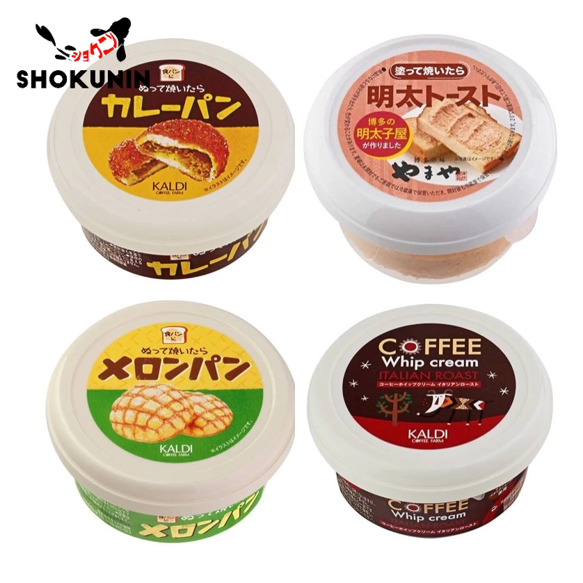 Japan KALDI Coffee Farm Toast Bread Baking Spread Melon Curry Whip ...