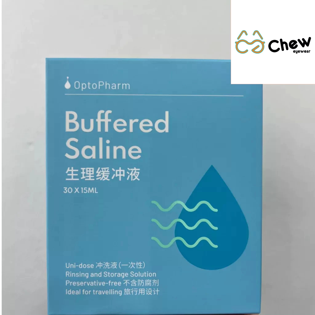 (SG Ready Stock) 30 x 15ml OPTO-PHARM Buffered Saline Tubes Travel Pack ...