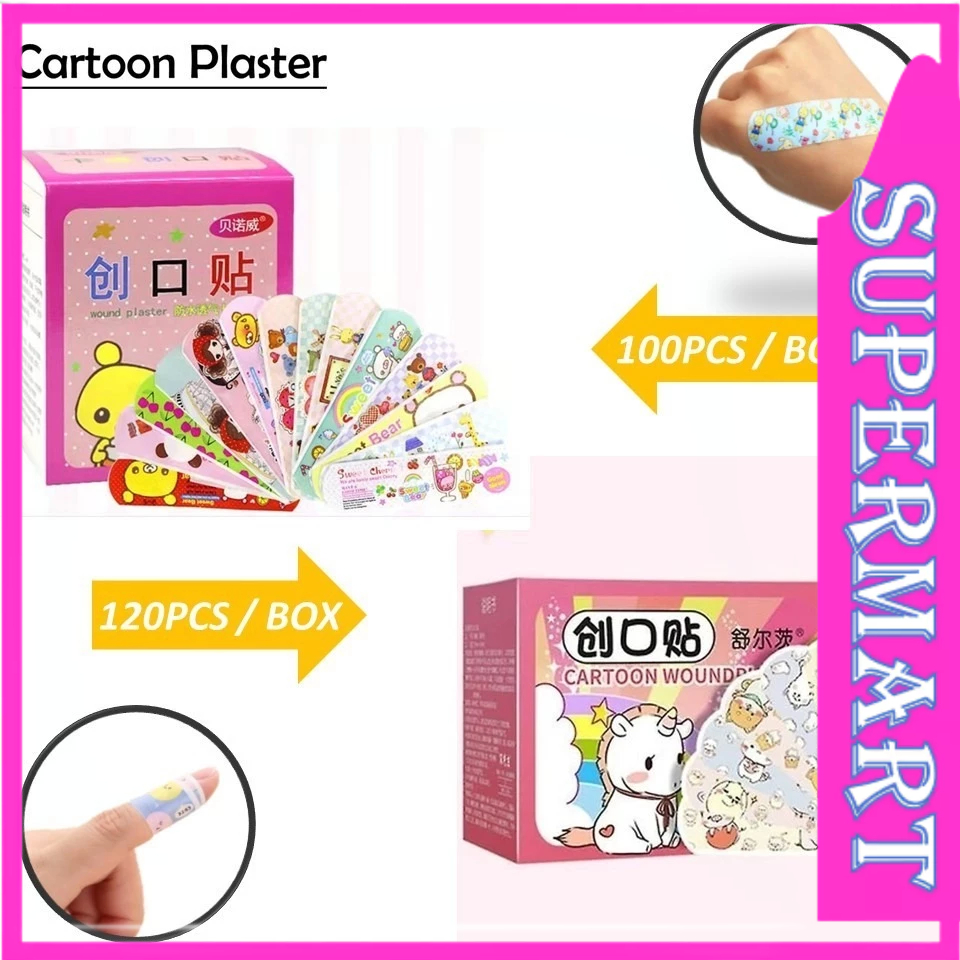 100/120pcs Cute Cartoon Plaster | Shopee Singapore