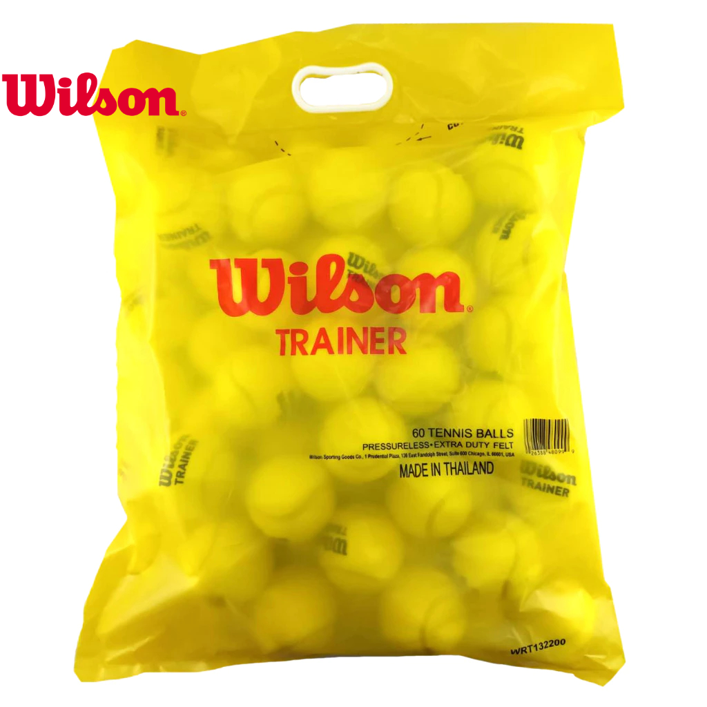 WILSON Pressureless Trainer Tennis Balls (12balls/quantity) - WRT132200 ...