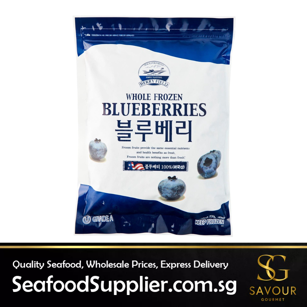 Berry Field Whole Frozen Blueberries (1kg) (Savour Gourmet) | Shopee ...