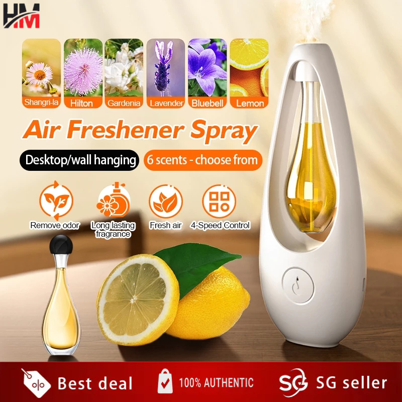 【HM】SG New Air Freshener Spray Rechargeable Aroma Diffuser Essential ...