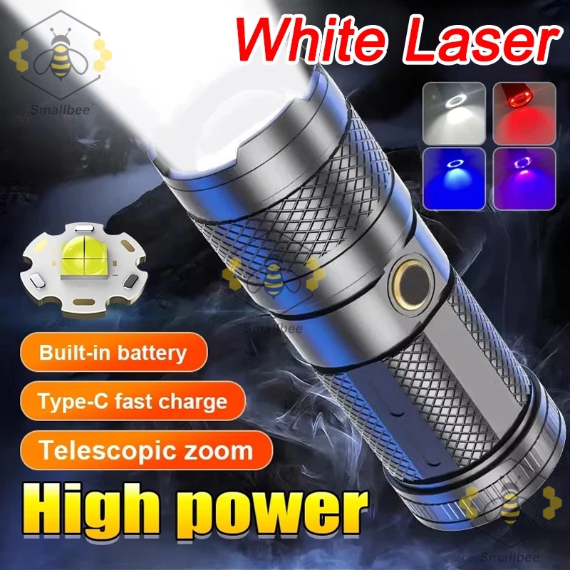 LED Powerful Metal torchlight Rechargeable Tactical Flashlights Zoom ...