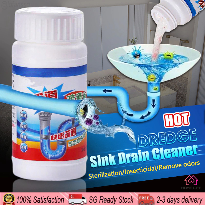 110g Drain Pipe Basin Cleaner Clean Drain Clog Remover Clogged Drainage ...
