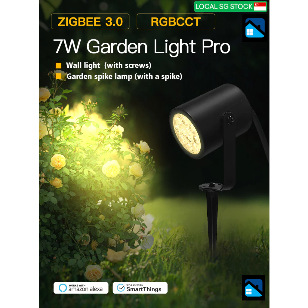 Gledopto Zigbee 3.0 PRO RGB+CCT 7W Outdoor Spike Light IP66 | Hue Tuya ...