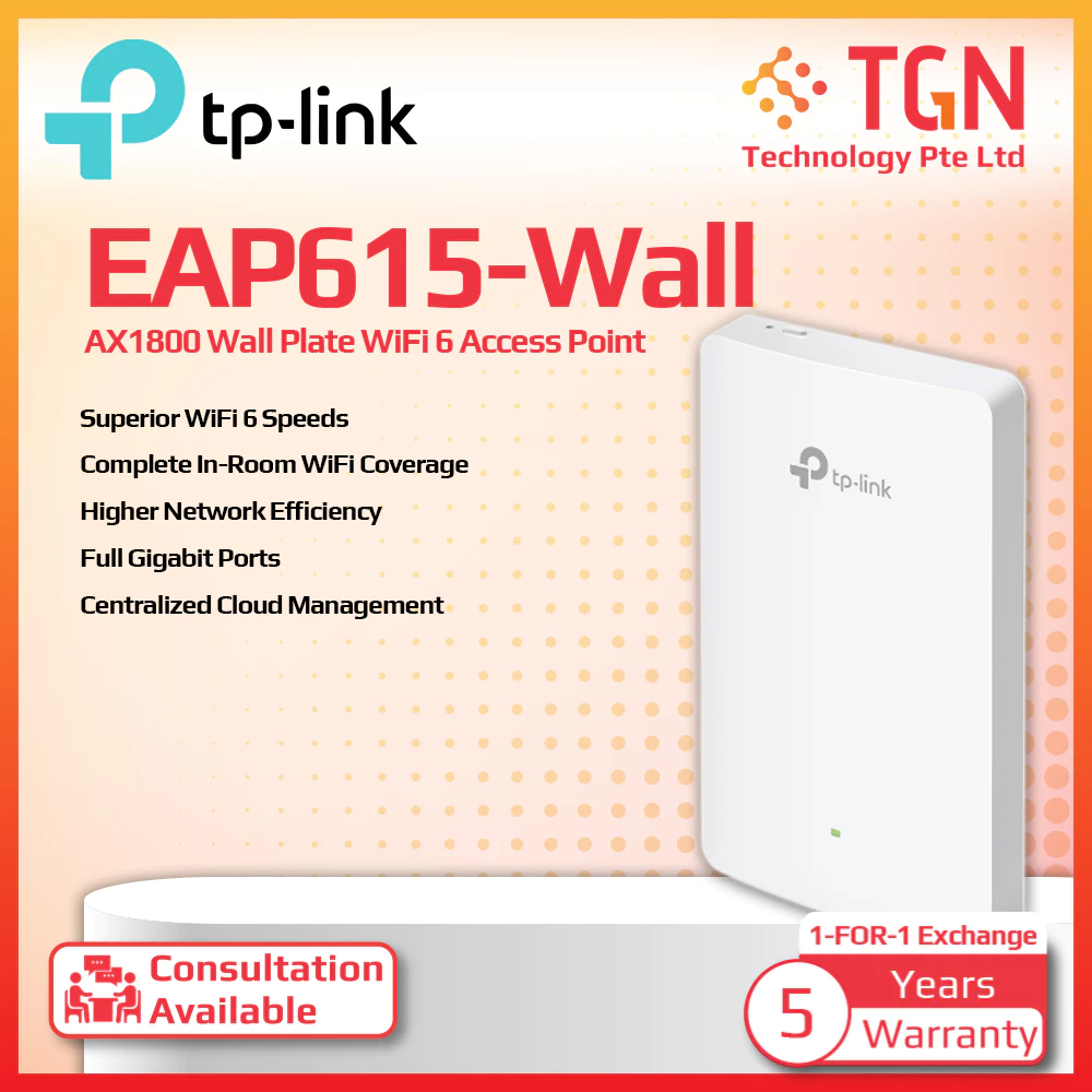 TP-Link EAP615-Wall AX1800 Wall Plate WiFi 6 Access Point | Shopee ...