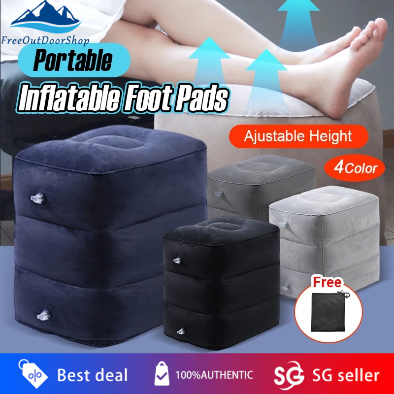 【SG Stock】3 Layers Inflatable Foot Rest Adjustable Height Travel Pillow ...