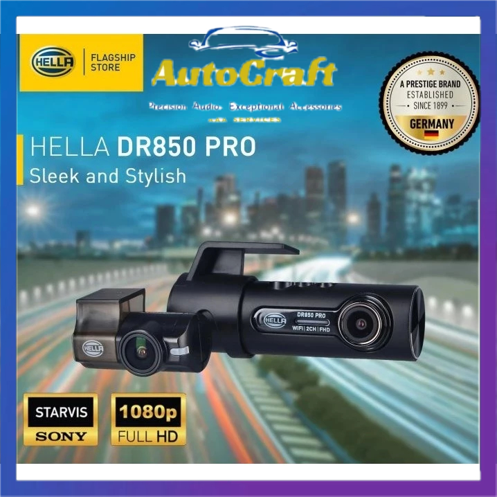 HELLA DR850 PRO 2-Channel FHD Car Dash Video Recorder | Shopee Singapore
