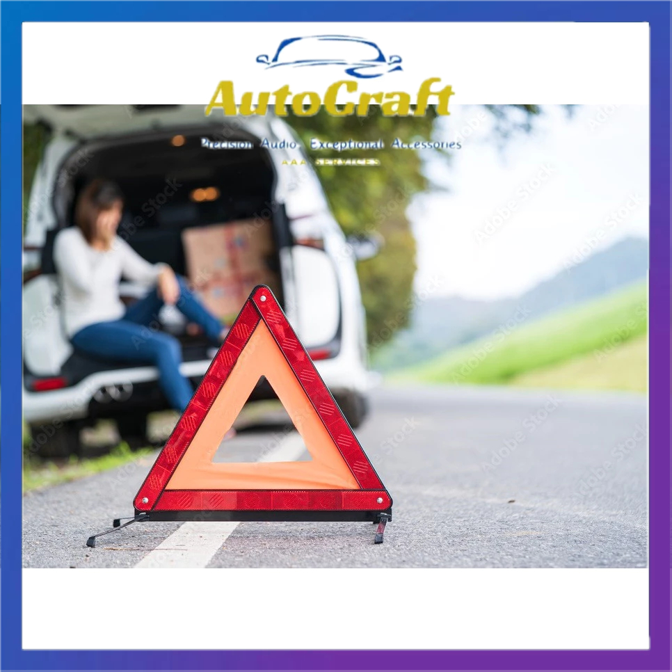 Car Warning Safety Road Sign Emergency Reflective Triangle Kit ...