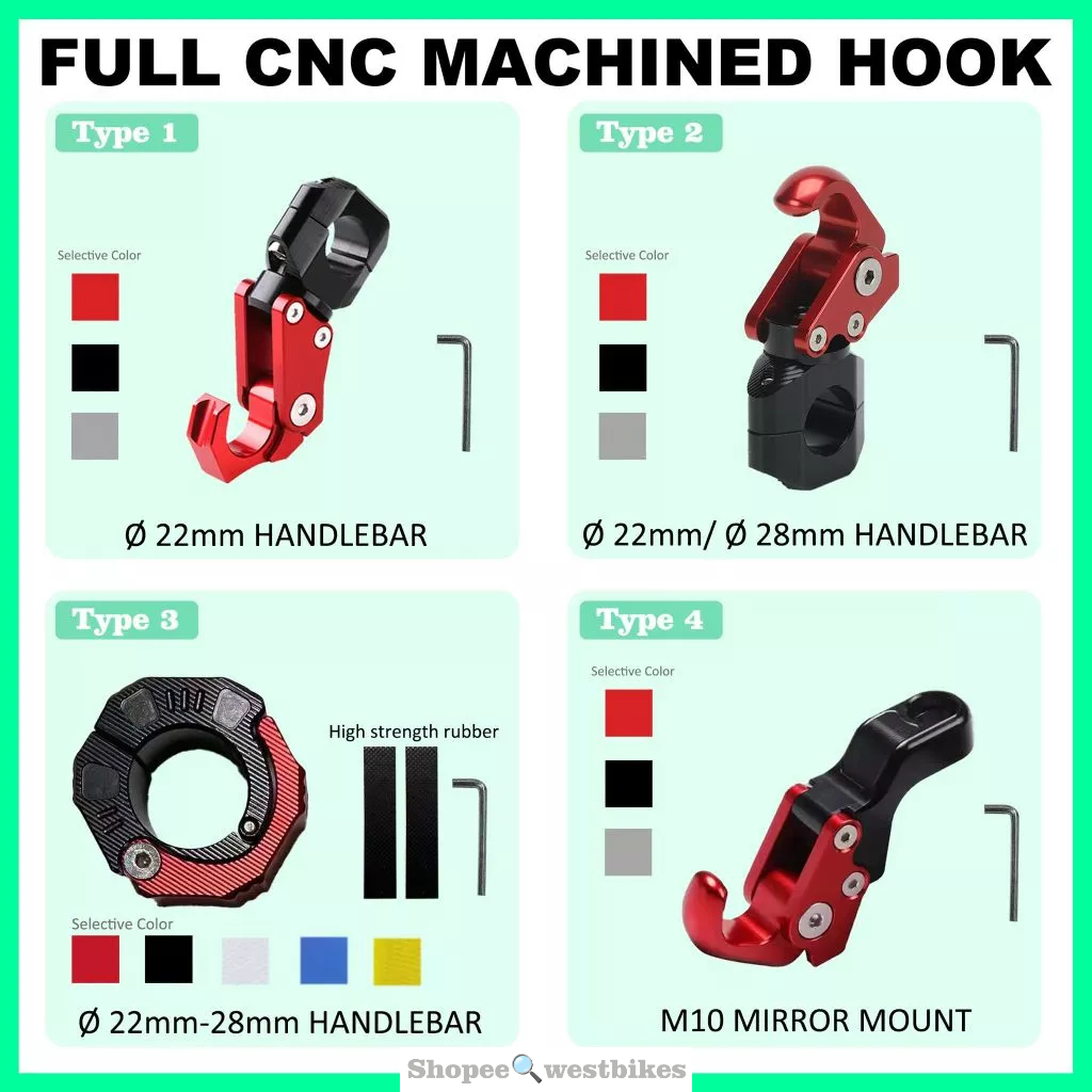 Aluminium Hook! (CNC MACHINED) | Shopee Singapore