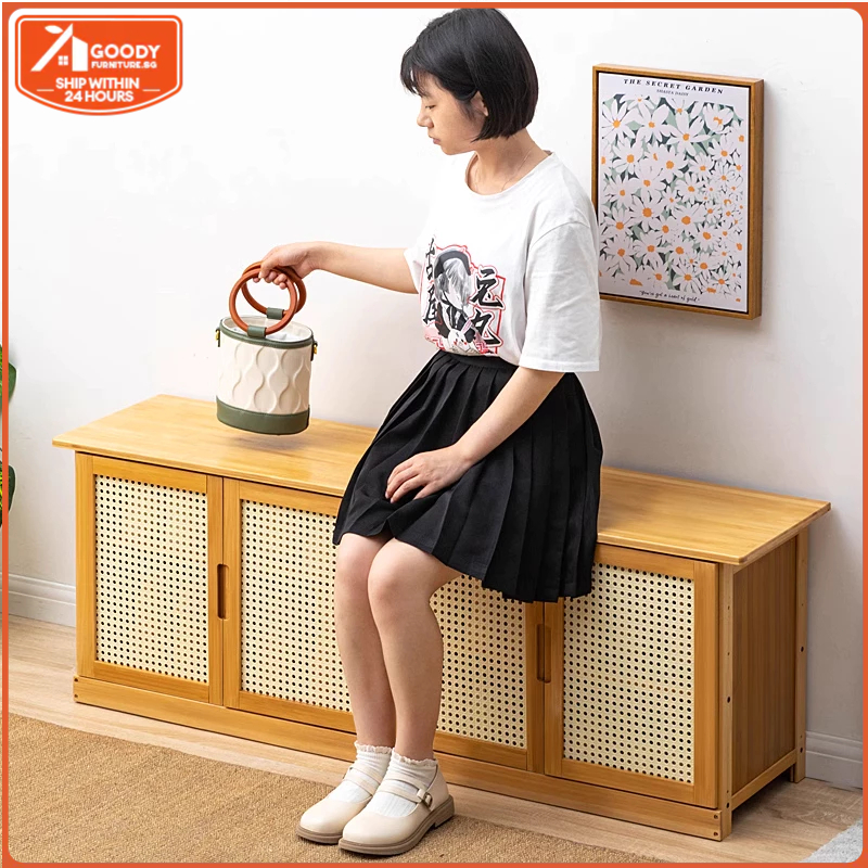 🌈Goody Shoe Changing Stool Nordic Minimalist Shoes Cabinet Shoe Storage ...