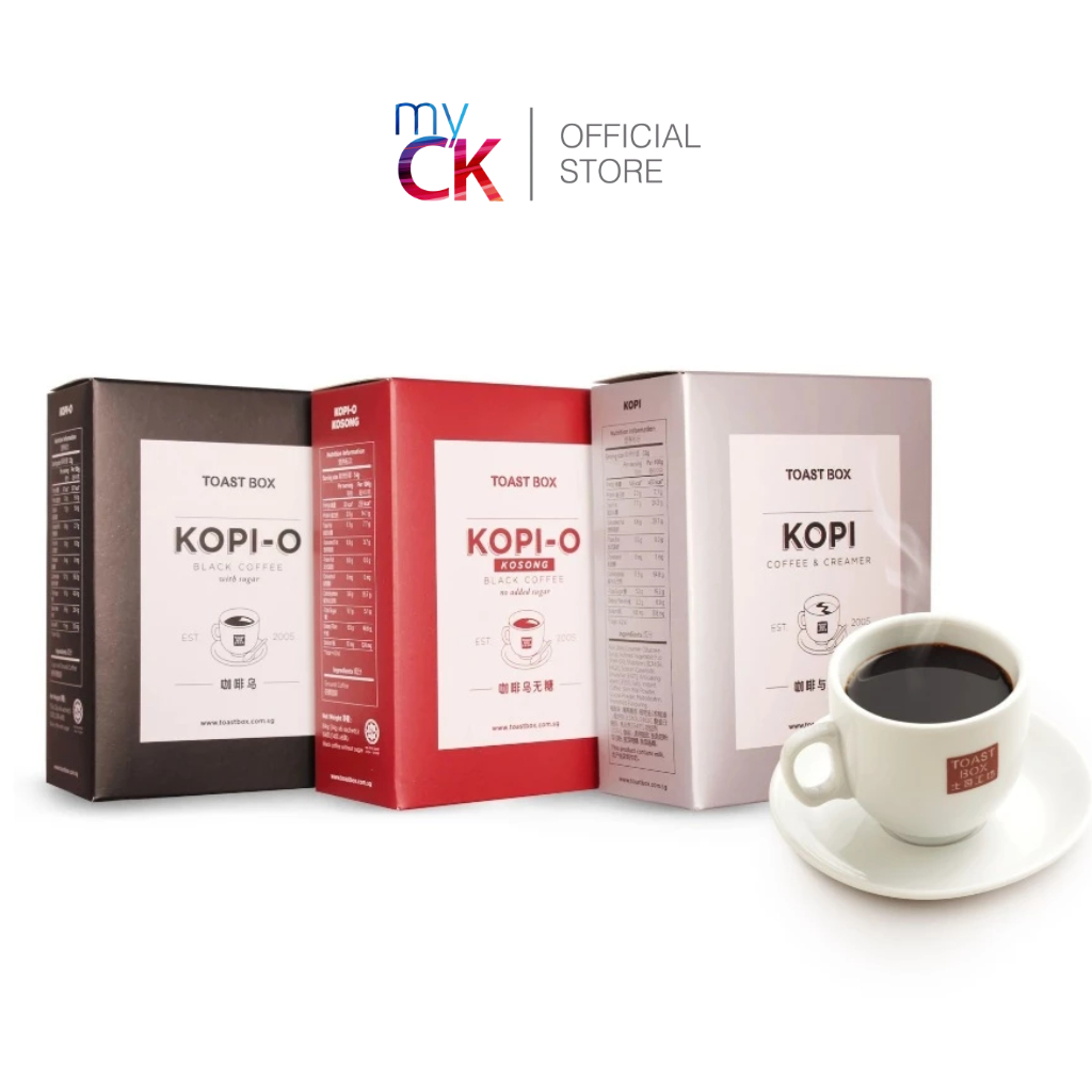 Toast Box Coffee Kopi-O/Kopi-O Kosong/Kopi w Creamer (6 packs) | Shopee ...