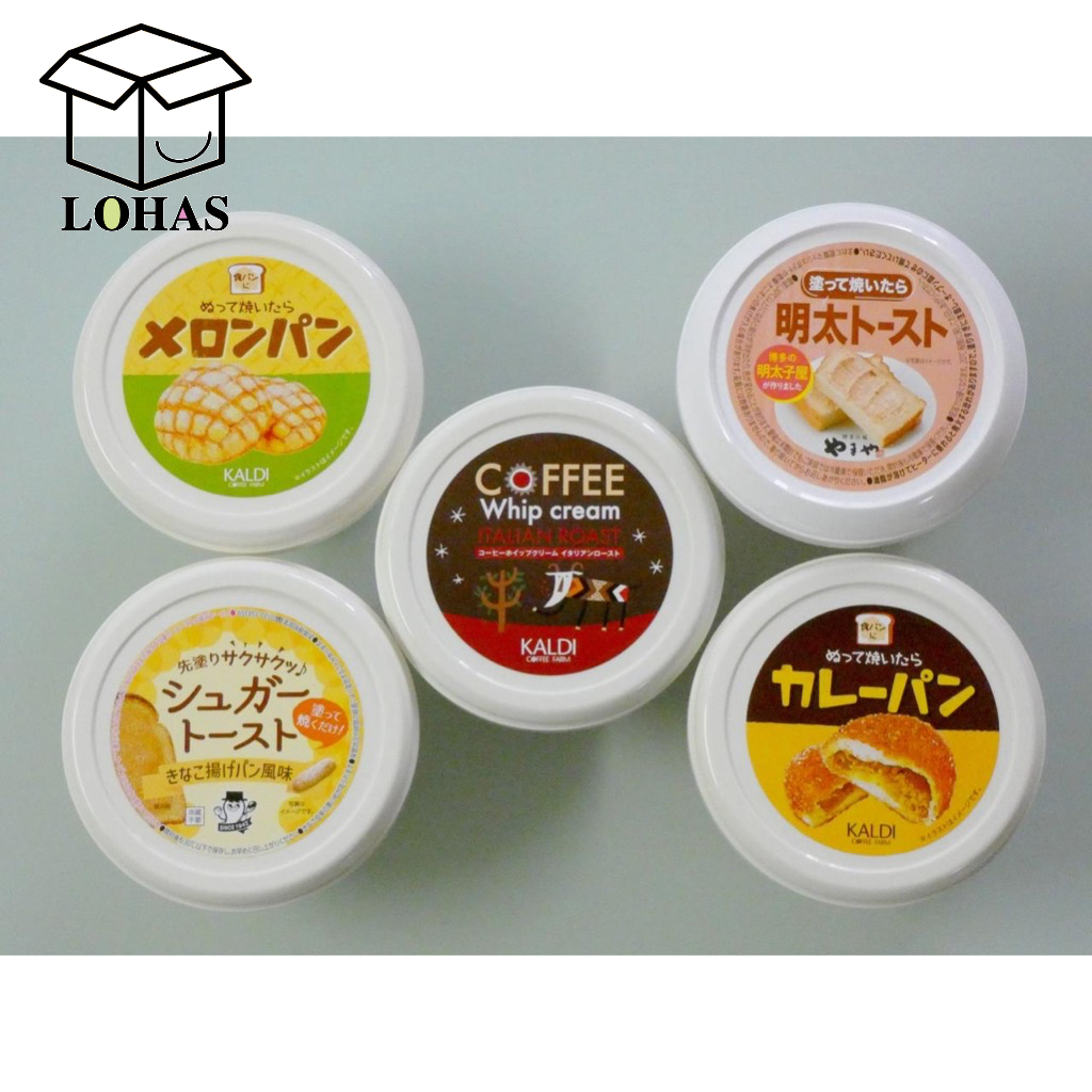 Japan KALDI Coffee Farm Toast Bread Baking Spread Melon Curry Whip ...
