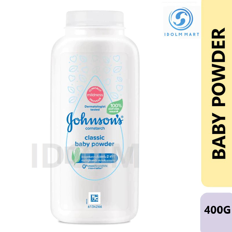 [ Bundle of 2 Bottle ] Johnson's Baby Classic Cornstarch Powder 400g ...
