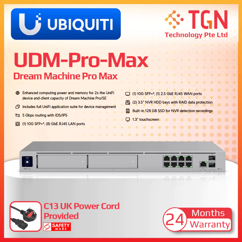 Ubiquiti Dream Machine Pro Max *with UK Power Adapter* UDM-Pro-Max ...