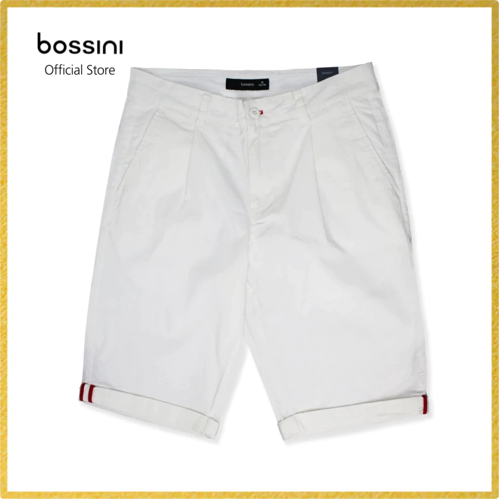 bossini Men's Shorts - Solid - White | Shopee Singapore