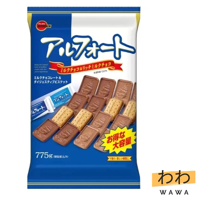 BOURBON Alfort Digestive Biscuit with Milk Chocolate & Rich Milk ...