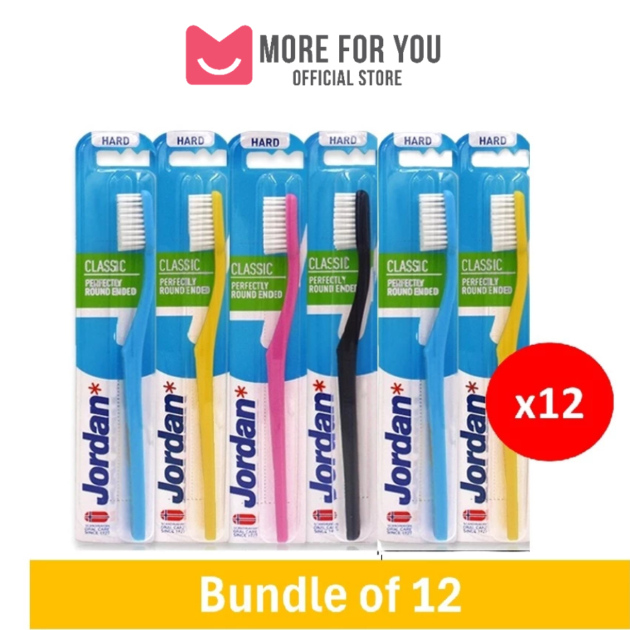 💕MORE FOR YOU💕Jordan Toothbrush (Hard/Medium/Soft) x 12pcs (Assorted ...