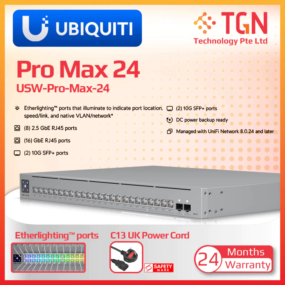 Ubiquiti Pro Max 24 *with UK Power Adapter* | Shopee Singapore
