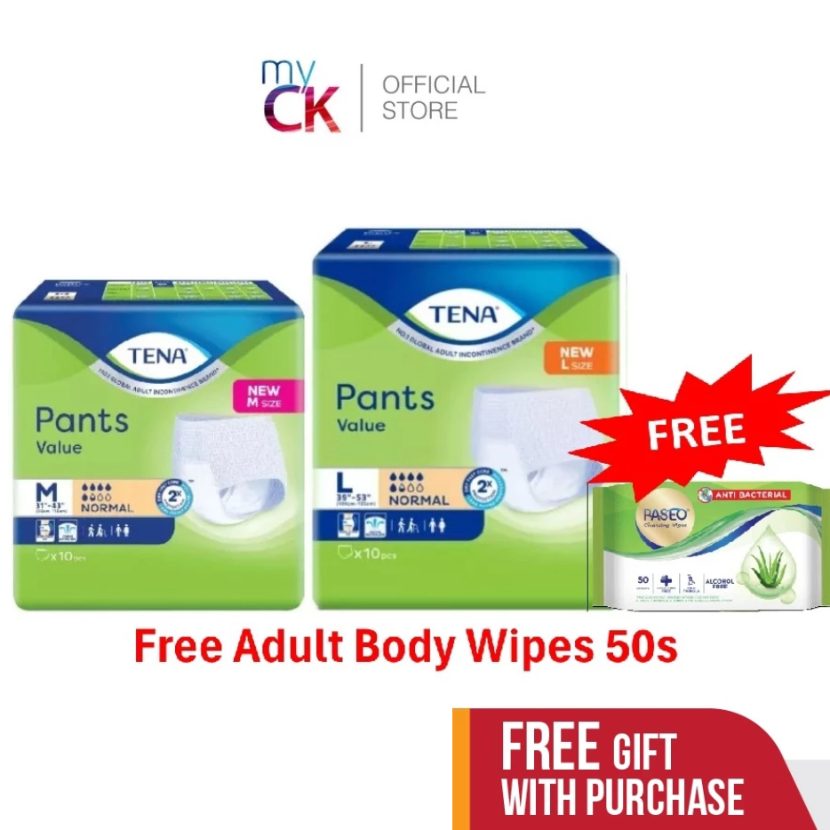 (Bundle of 8) TENA Value Pants Adult Diaper M10's/L10's/XL8's | Shopee Singapore