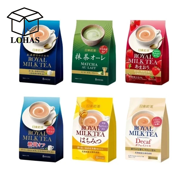 RENEWED Japan NITTOH TEA 日東紅茶 8 Sticks Instant Royal Milk Tea Nitto ...